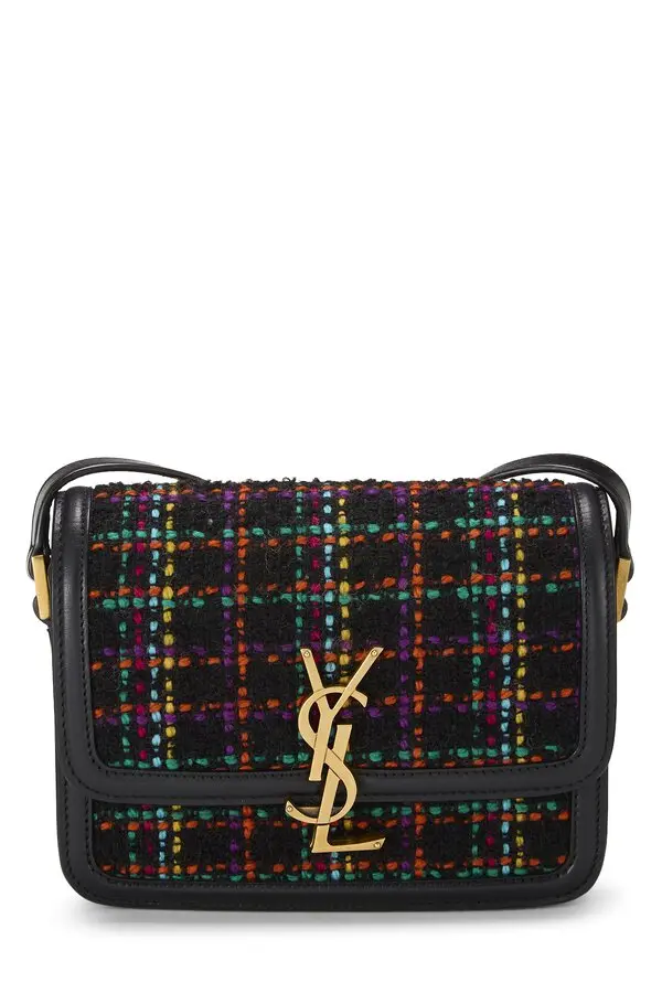 Saint Laurent Solferino Tweed Shoulder Bag