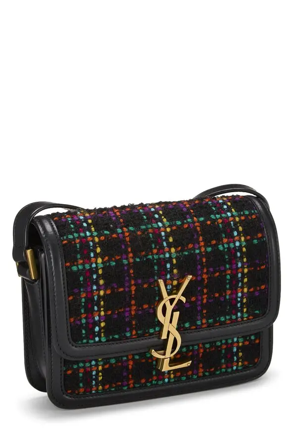 Saint Laurent Solferino Tweed Shoulder Bag