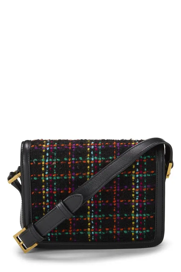 Saint Laurent Solferino Tweed Shoulder Bag