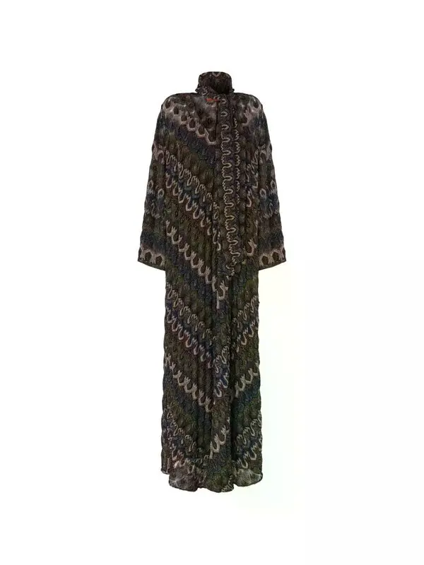 Missoni Geometric Print Maxi Dress - Brown