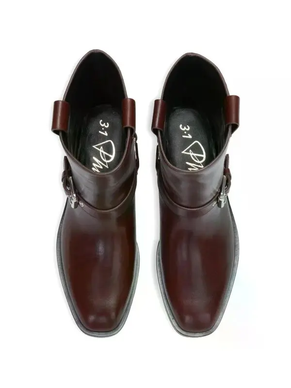 3.1 Phillip Lim Buckle Strap Ankle Boots