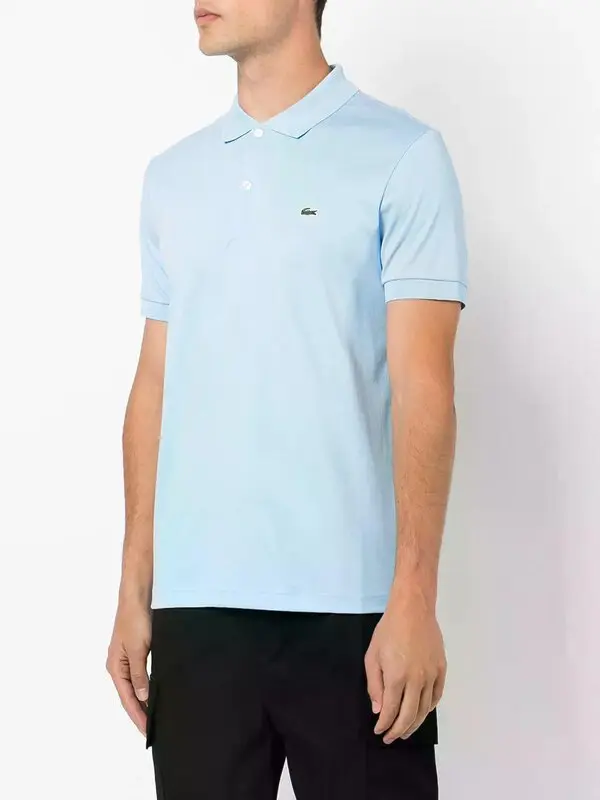 Lacoste Logo-patch Cotton Polo Shirt - Blue