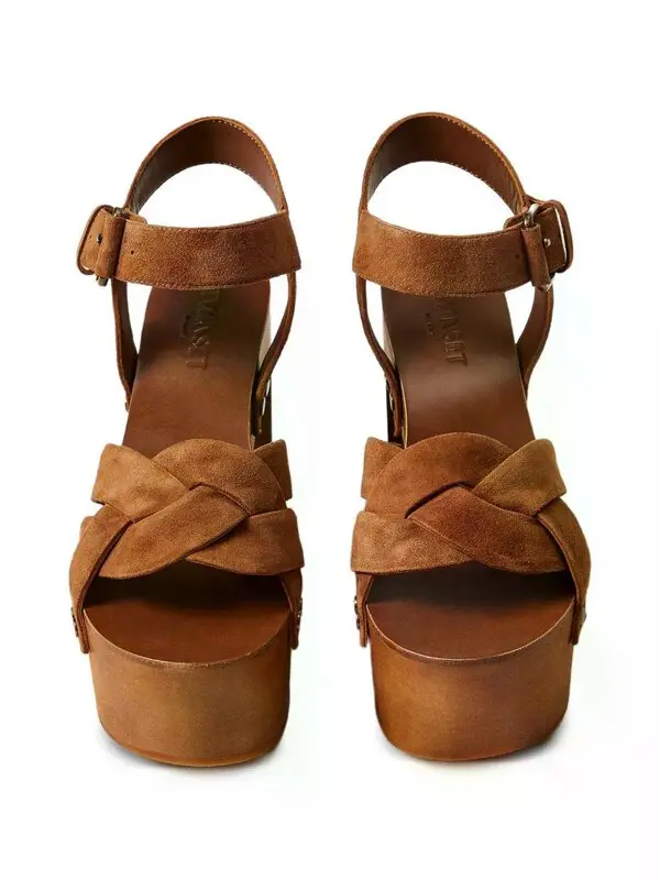 TWINSET Woven Platform Sandals