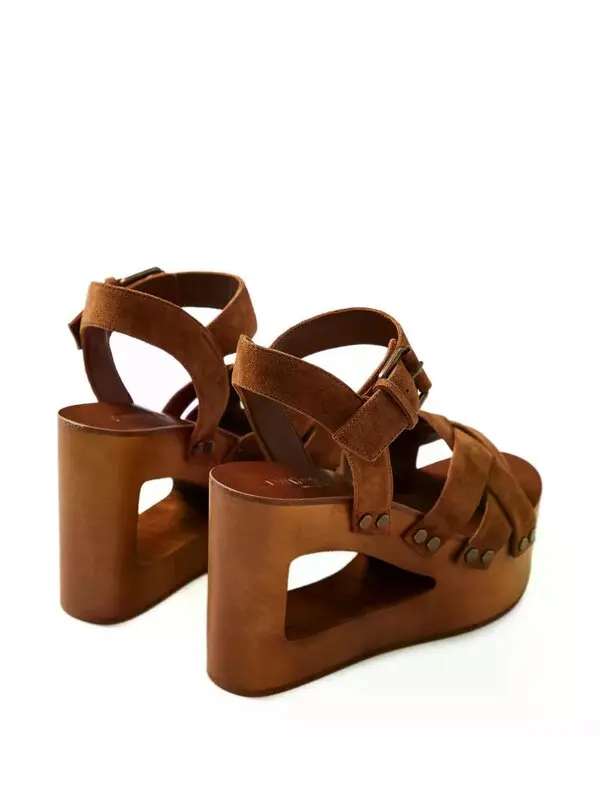 TWINSET Woven Platform Sandals