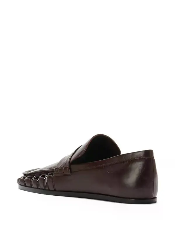 JIL SANDER Square-toe Loafers - Brown