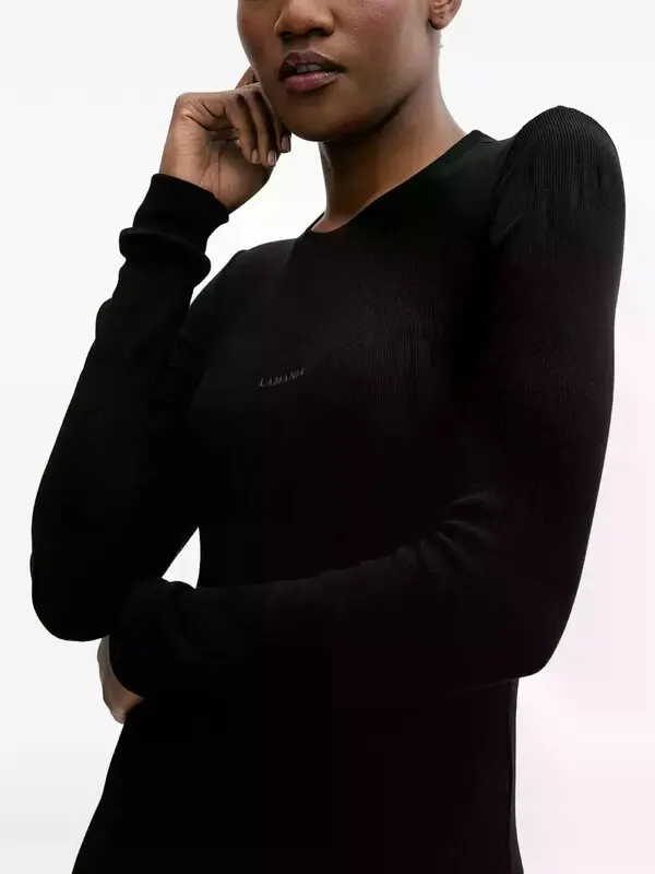LA MANIA Long-sleeved Maxi Dress