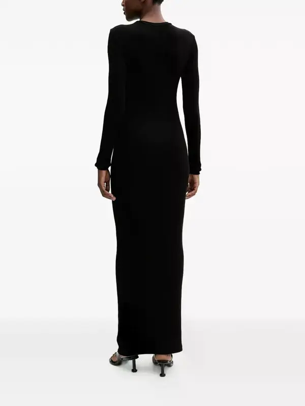LA MANIA Long-sleeved Maxi Dress