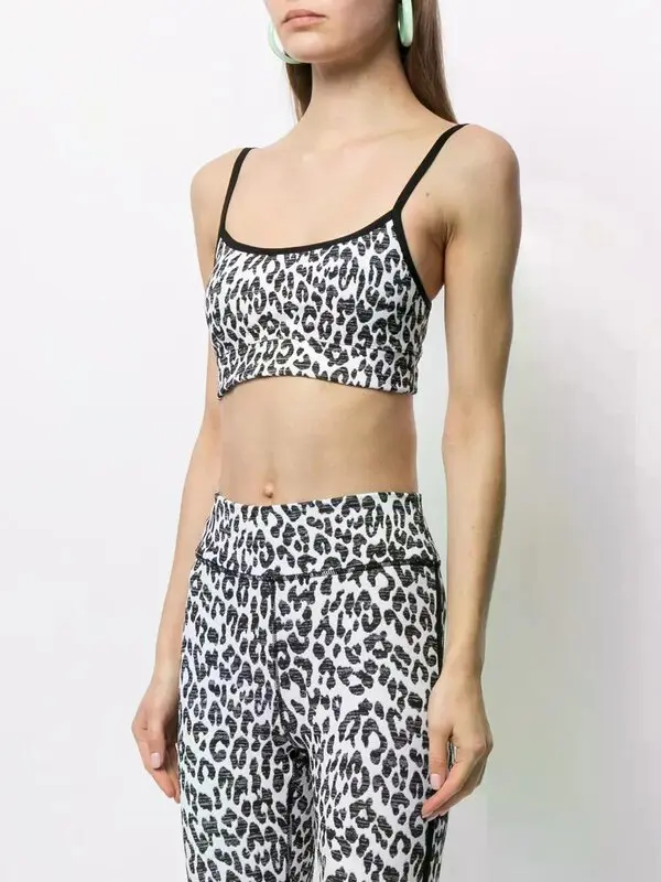 The Upside Natacha Snow Leopard-print Sports Bra