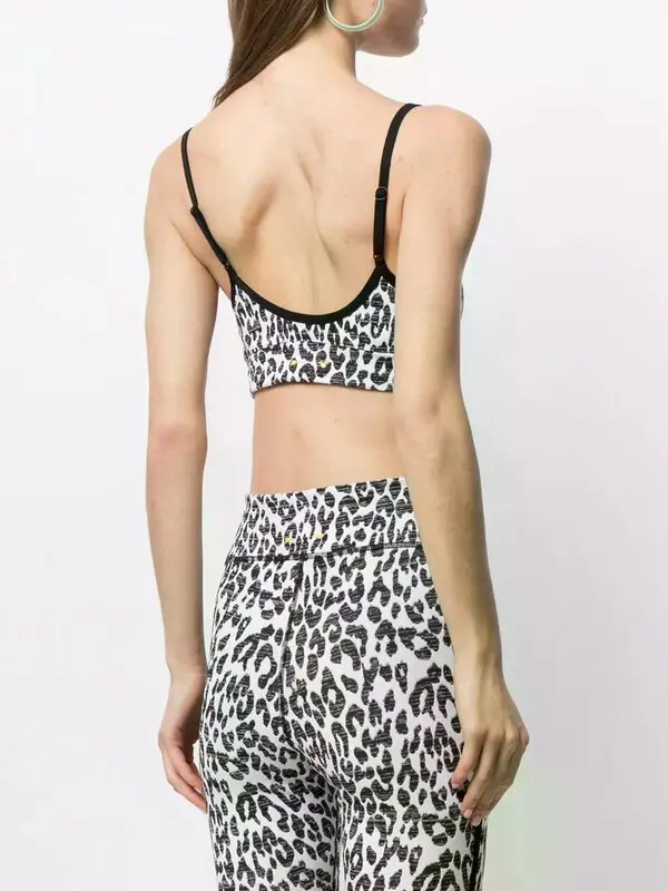 The Upside Natacha Snow Leopard-print Sports Bra
