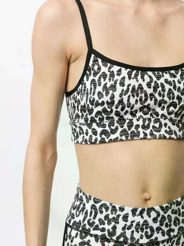 The Upside Natacha Snow Leopard-print Sports Bra
