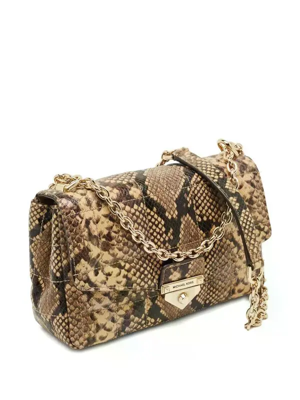 Michael Kors Large Soho Python-embossed Leather Shoulder Bag