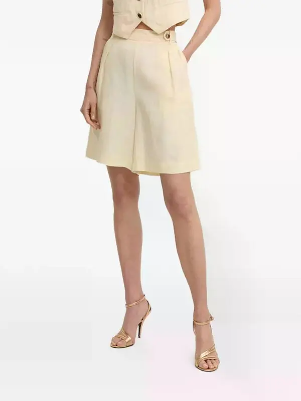 Liu Jo Pinstripe Pleated Shorts