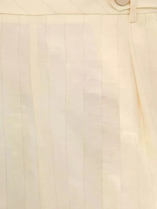 Liu Jo Pinstripe Pleated Shorts
