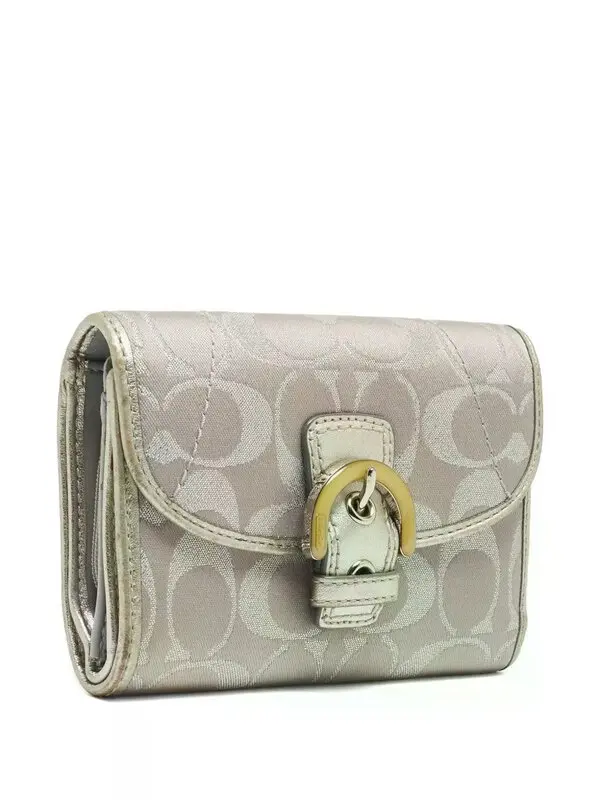COACH Monogram Buckle Wallet