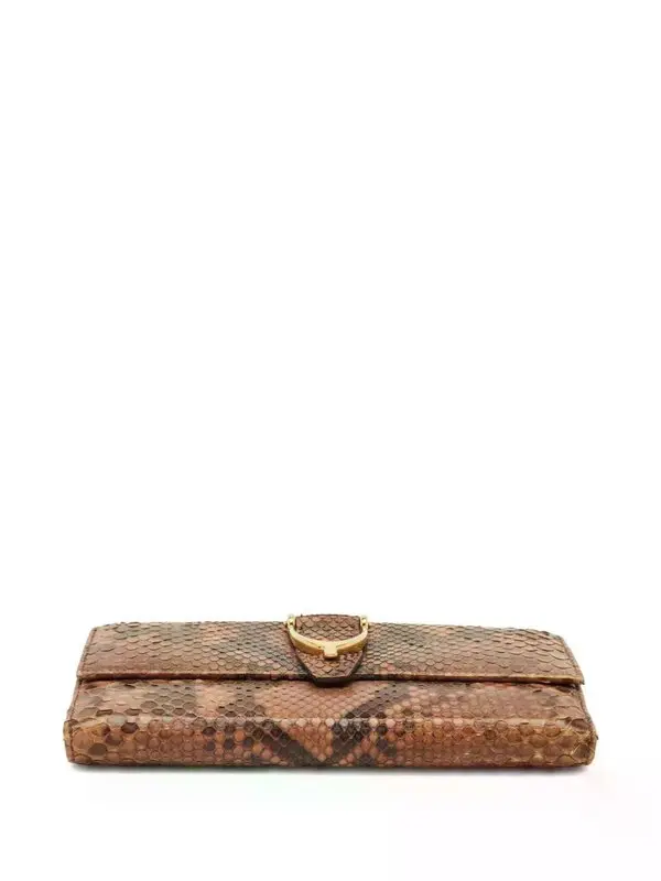 Gucci Spur Python Leather Wallet