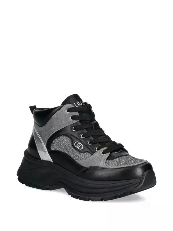 Liu Jo Platform Sneakers With Silver-tone Trim