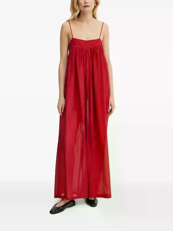 Liviana Conti Gathered Detail Wide-leg Jumpsuit