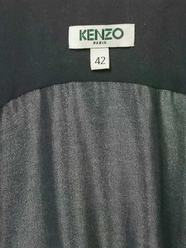 Kenzo V-neck Short Sleeve Tie Fastening Cropped Blouse