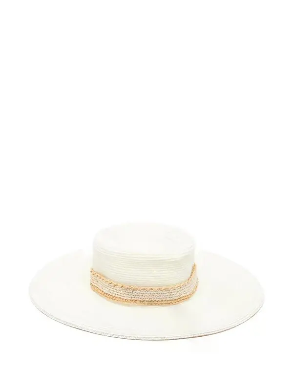 Eleventy Woven Sun Hat - Neutrals