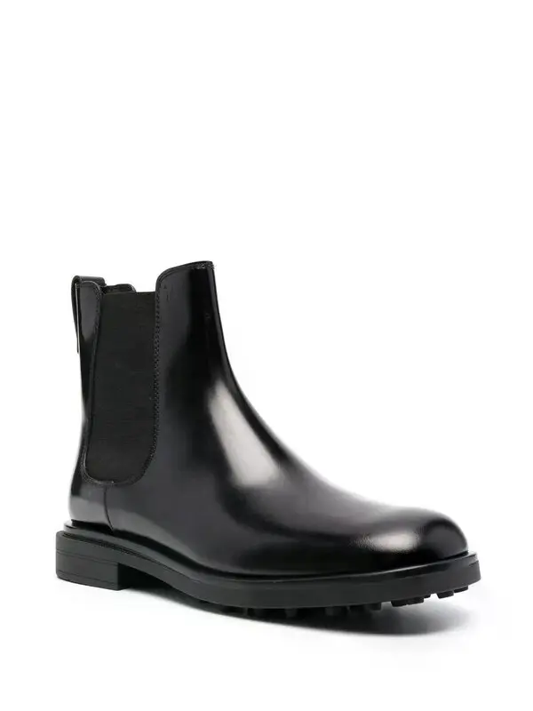 TOD'S Elasticated Leather Ankle Boots