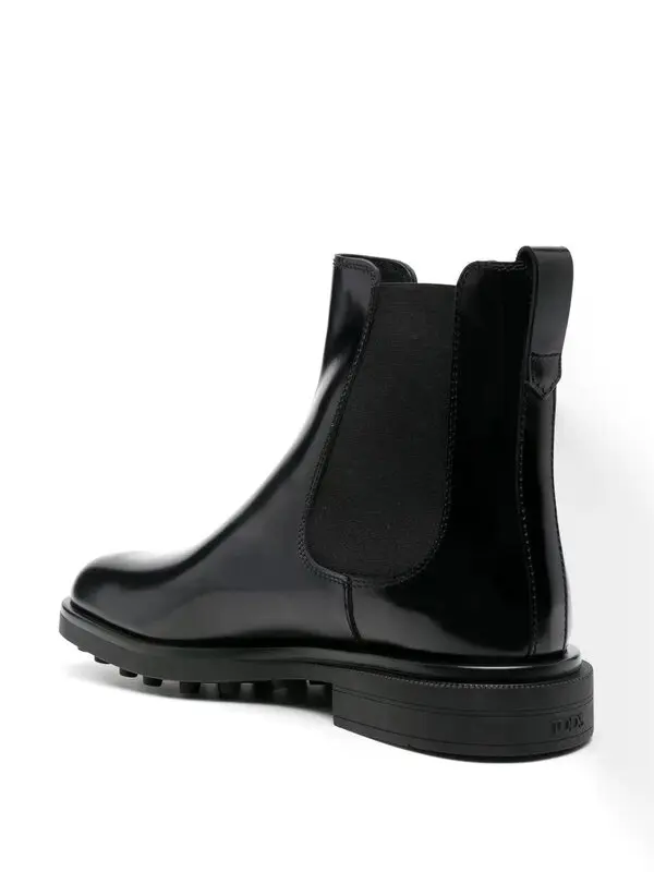 TOD'S Elasticated Leather Ankle Boots