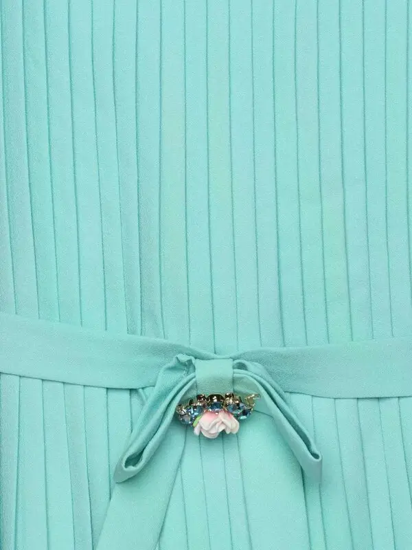 Roberto Cavalli Pleated Belted Top