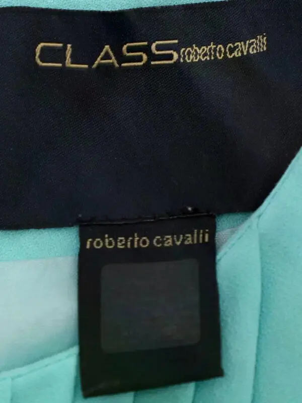 Roberto Cavalli Pleated Belted Top