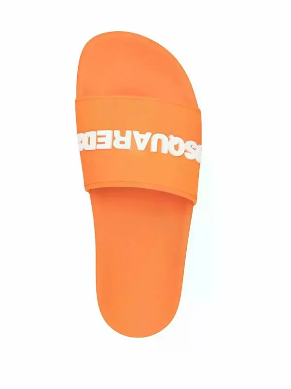 Dsquared2 Appliqué-logo Slides - Orange