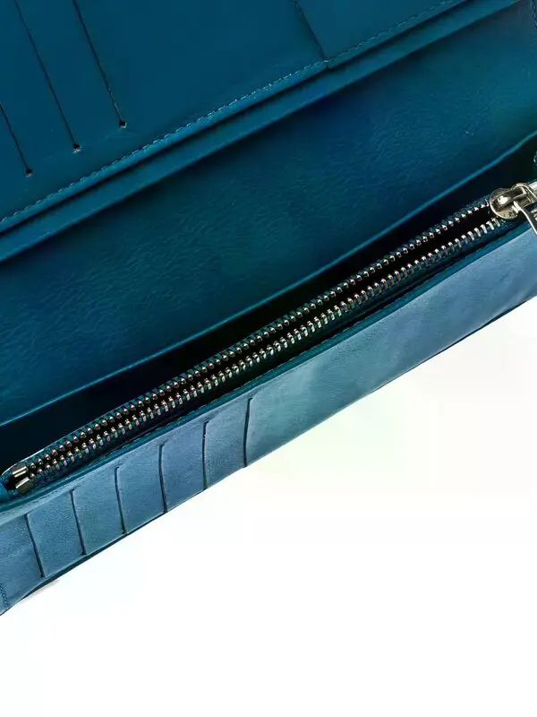 LOUIS VUITTON Brazza Taurillon Leather Wallet - Blue