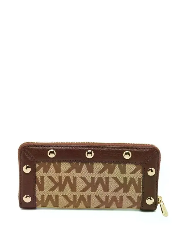 Michael Kors Signature Stud Zip-around Wallet