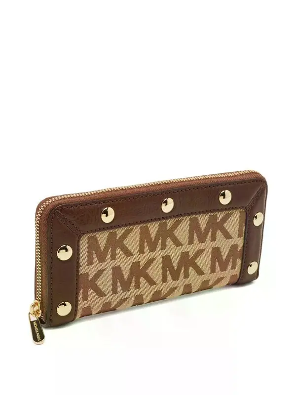 Michael Kors Signature Stud Zip-around Wallet