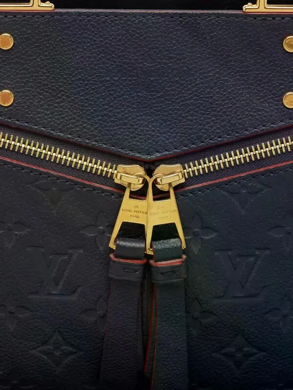 LOUIS VUITTON Sully Leather Tote Bag - Blue