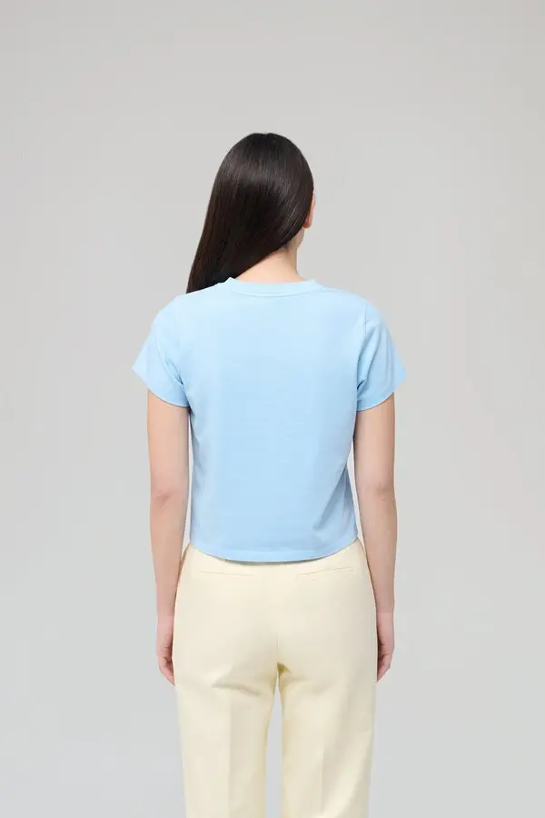 Renggli Crop Tee - Blue