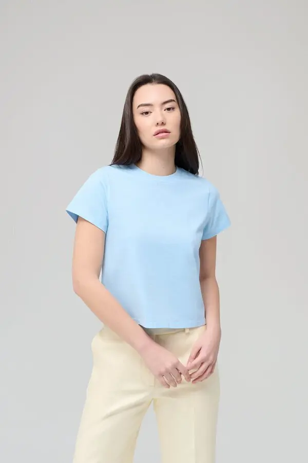 Renggli Crop Tee - Blue