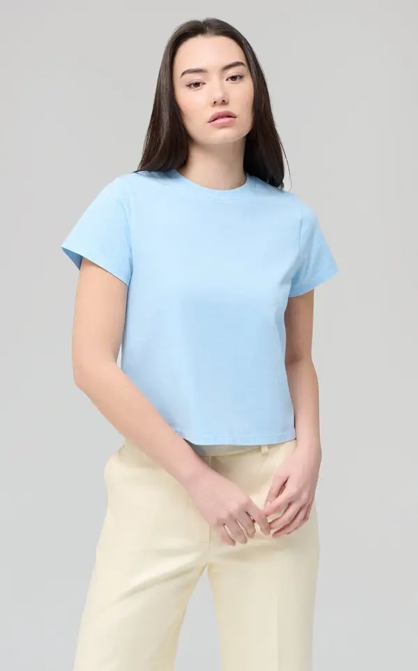 Renggli Crop Tee - Blue