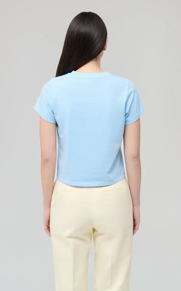 Renggli Crop Tee - Blue