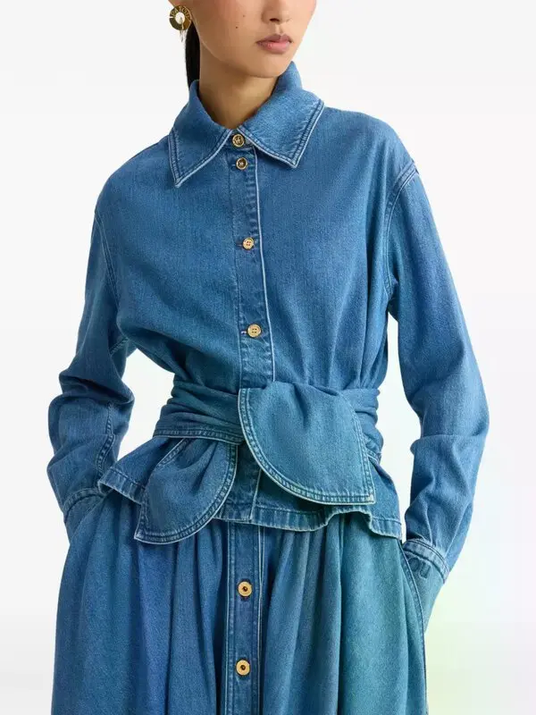 PATOU Knot Shirt - Blue