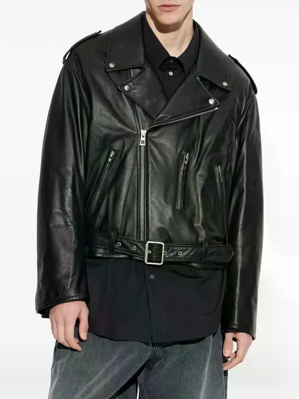 Loewe Belted Leather Jacket