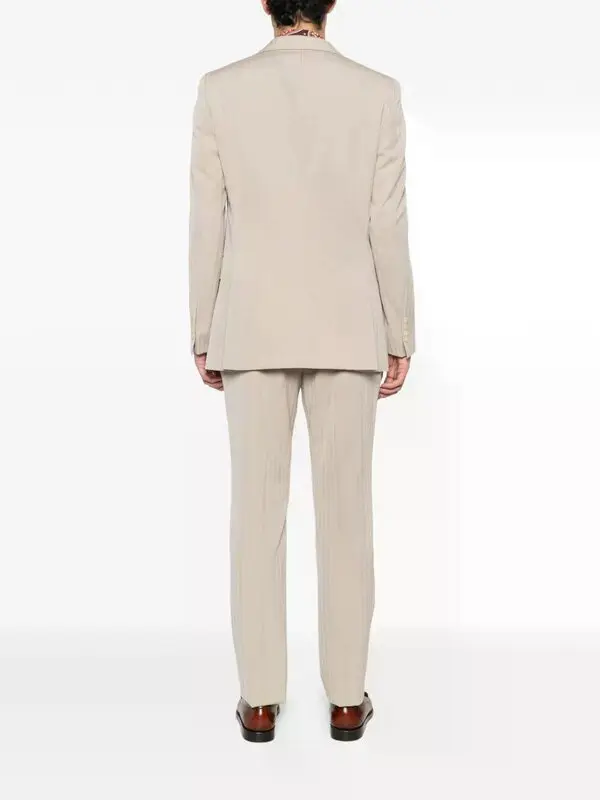 FURSAC Buttoned Single-breasted Suit - Neutrals