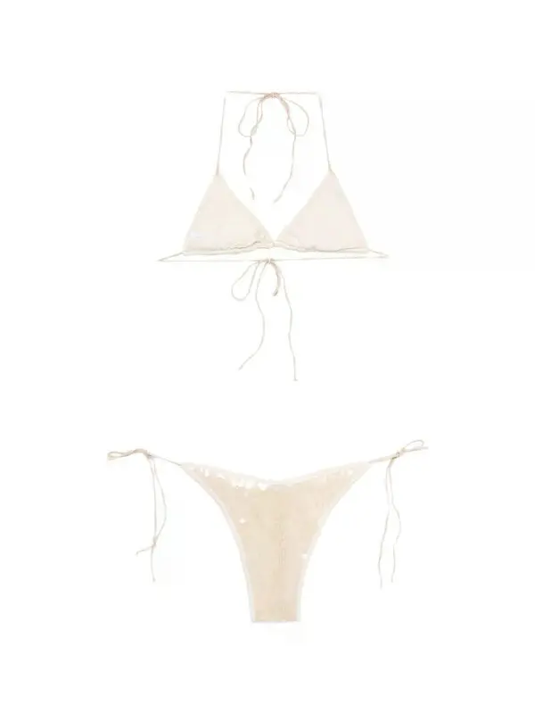 Oseree Sequin-embellished Bikini