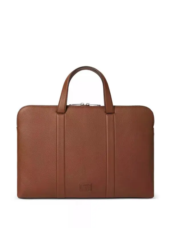 Paul Smith Zip Handles Laptop Bag - Brown