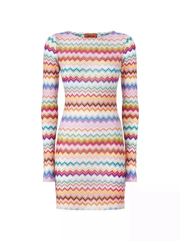Missoni Zig-zag Beach Dress - White