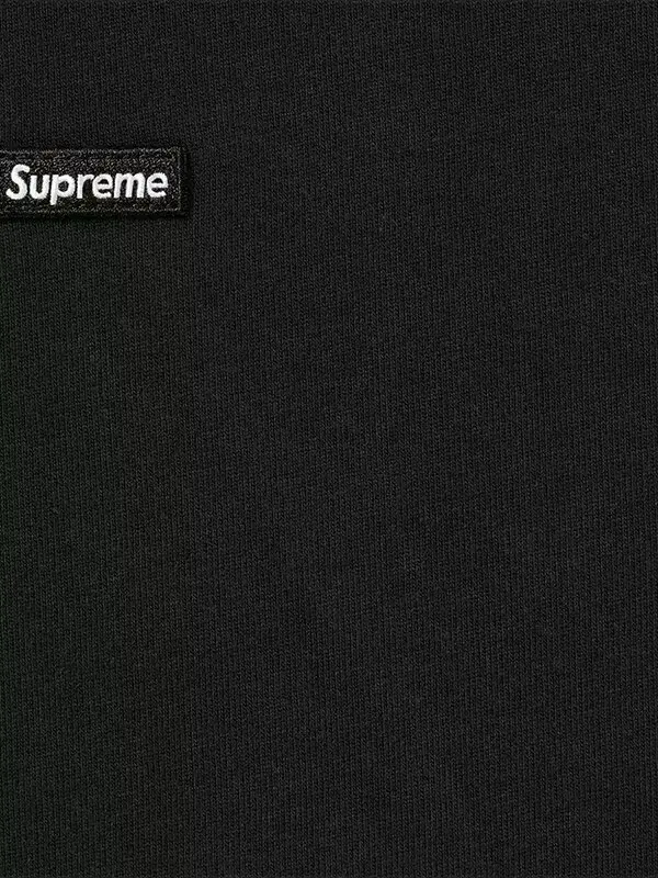 Supreme Logo-patch T-shirt - Black