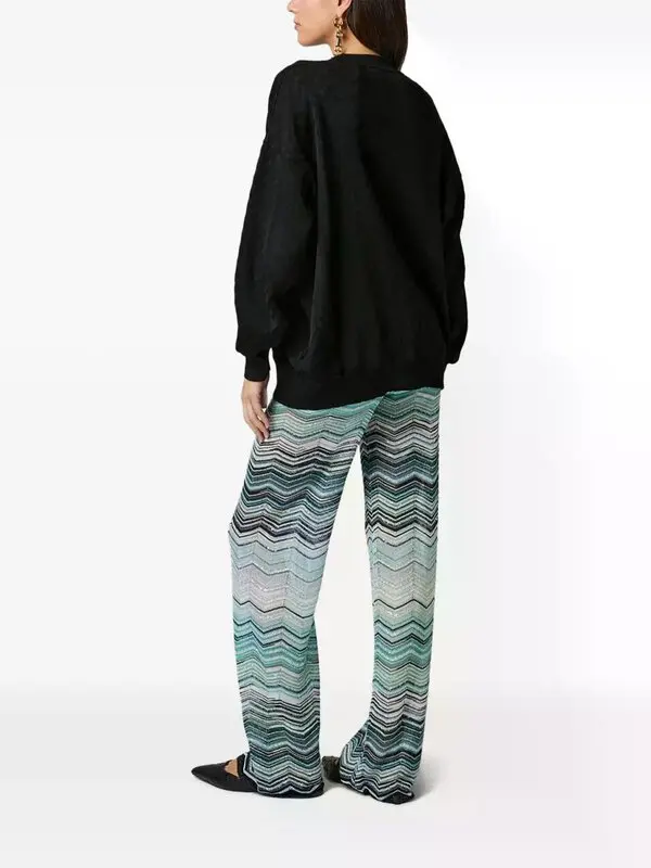 Missoni V-neck Chevron Sweater - Black