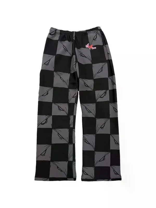 ANTI PROMO Checkered /grey Track Pants