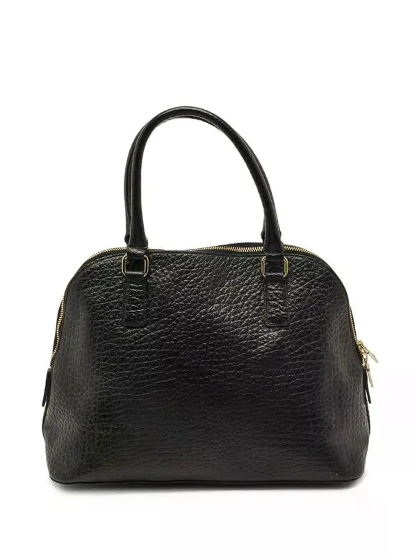 Dkny Dome Padlock Leather Tote Bag