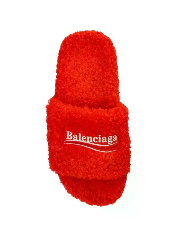 Balenciaga Logo Pool Slides