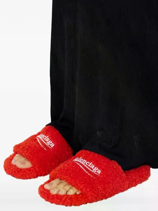 Balenciaga Logo Pool Slides