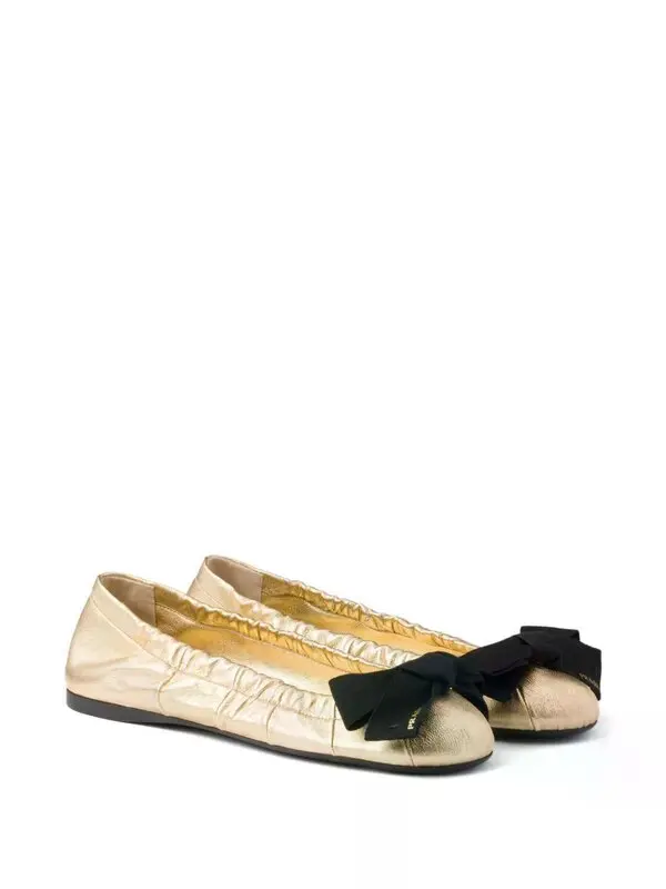 Prada Leather Ballet Flats