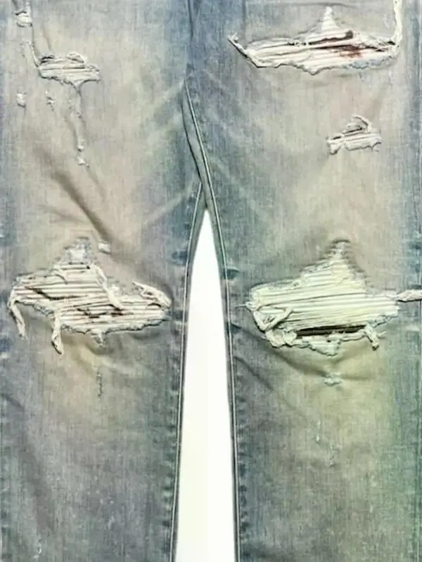 Amiri Mx1 Marble-patch Clay Indigo Jeans